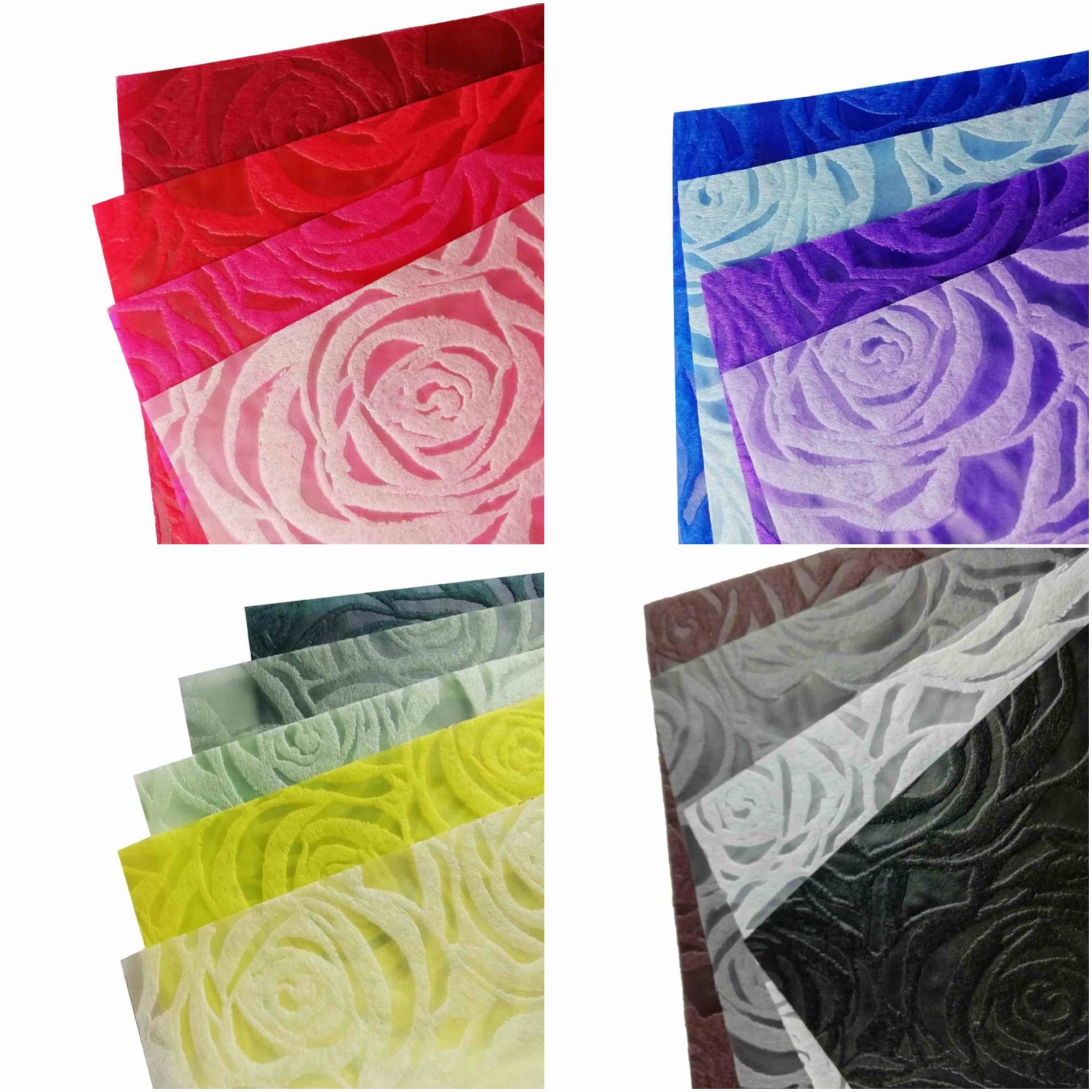 EMBOSS ROSE FOAM WRAPPER