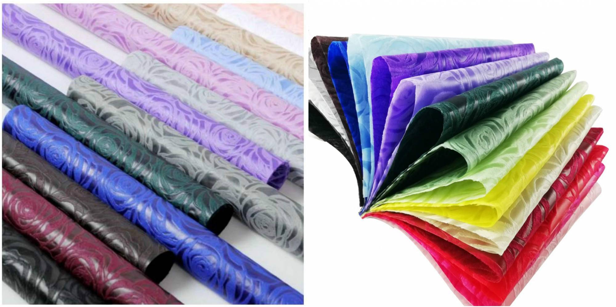 EMBOSS ROSE FOAM WRAPPER